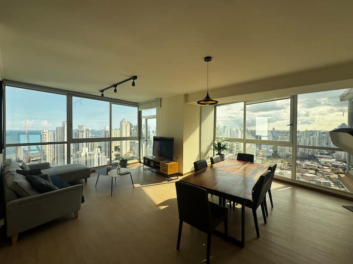 Piso 33 Vista Increíble Al Mar Piscina+gym+parking - Panama City