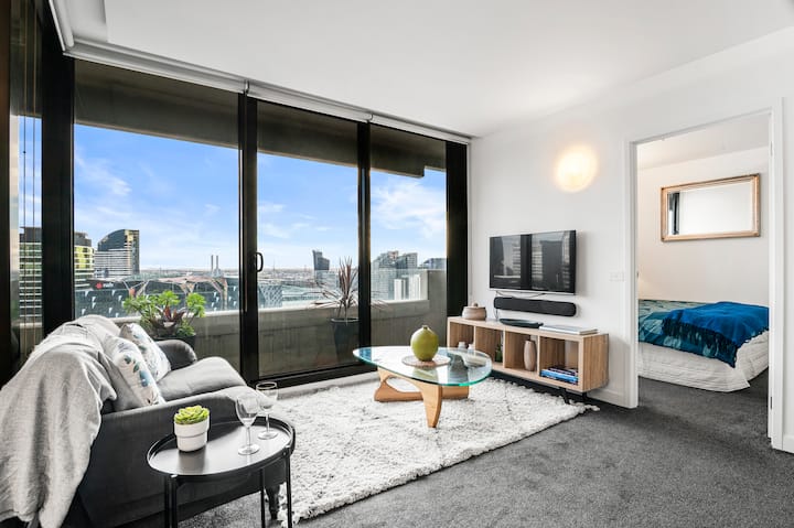 Central Spencer St 1br, Balcony, Views & Parking - Australië