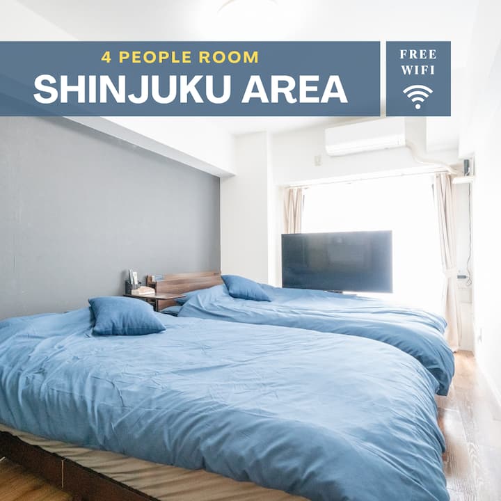 Shinjuku/4 People/7 Min To Sta./free Wi-fi - Harajuku