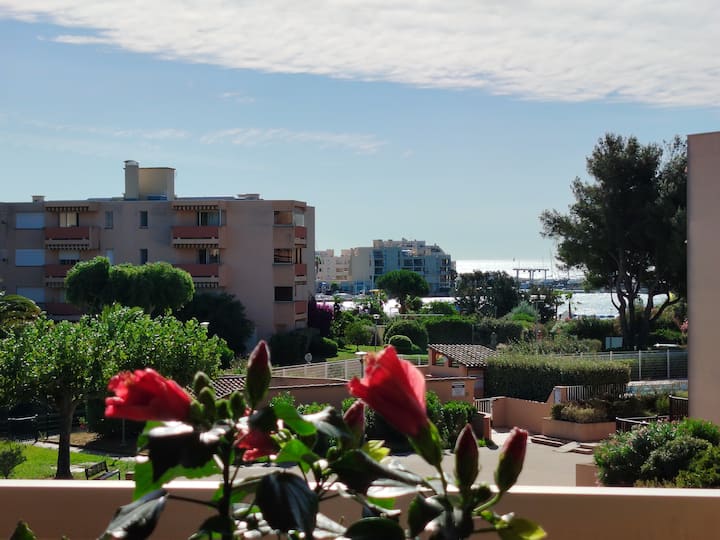 Studio Cabine Climatisé, Vue Mer, Garage - Bormes-les-Mimosas