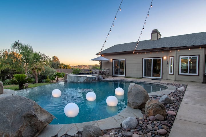 *New* Pure Bliss: Island In The Hills W/pool & Spa - Lakeside, CA