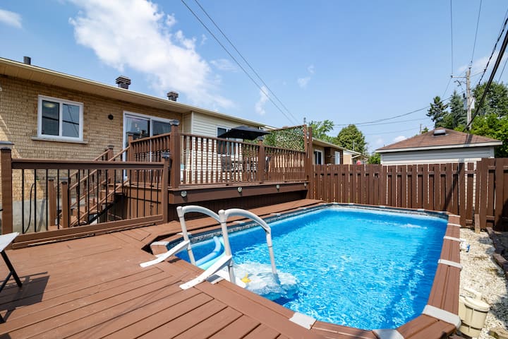 Maison Spacieuse 3ch | Piscine & Jardin Privé - Longueuil