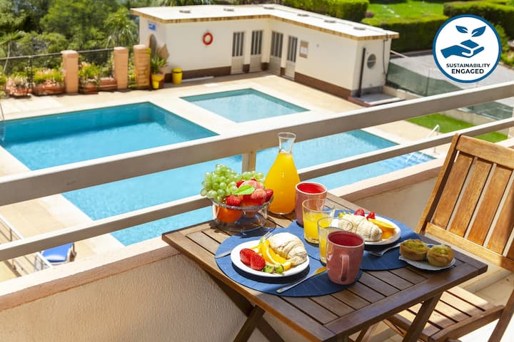 1br Sea View W/ Pool – 200m From The Beach - Portimão