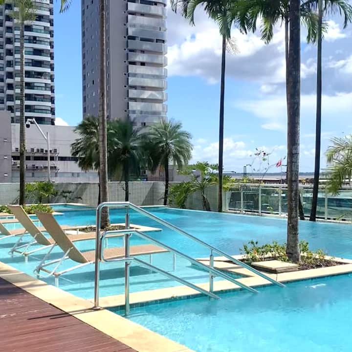 Ap 2/4 Na Doca Em Prédio De Luxo - Belém