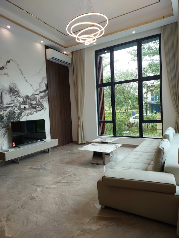 Green Haven Twin Villa @ Forestcity-16 Pax-netflix - Pekan Nenas