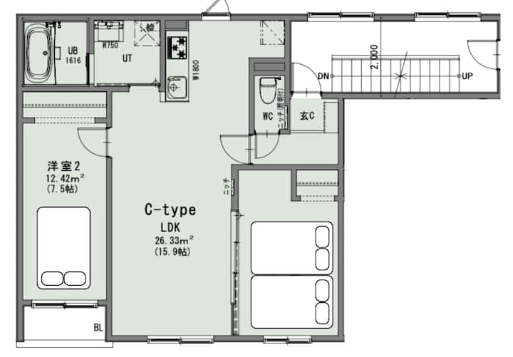 Mks 202【new Building / Near Asahikawa Sta. /62.3㎡】 - Asahikawa