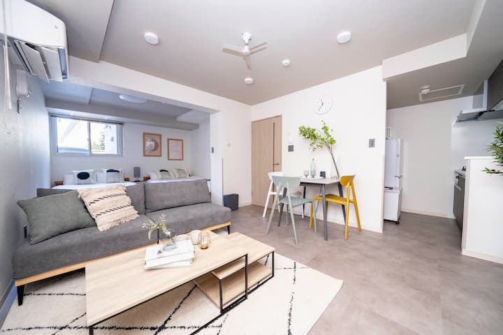 新築｜狸小路：徒歩15分｜すすきの：徒歩7分｜札幌駅：taxi10分｜地下鉄駅：徒歩10分｜最大5名 - 札幌市