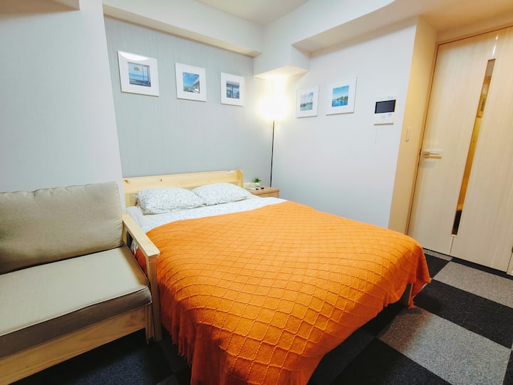 @303ホテルshu・新宿御苑（1dk）新宿エリア最大3名様宿泊可・ダブルベッドプラスソファーベッド - Shinjuku