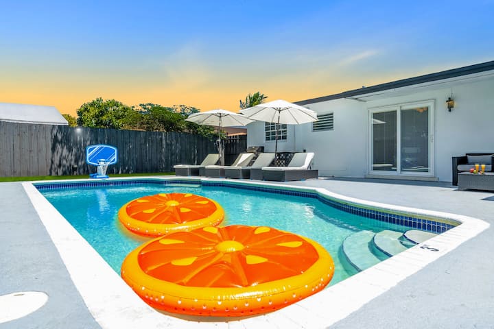 3bd W/ Pool & Ping Pong | 7 Mins To Hard Rock - Hollywood, FL