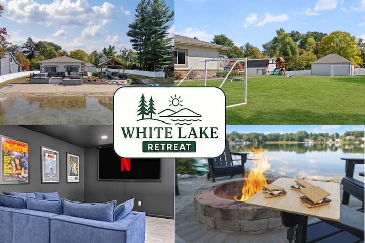 Lakefront Hot Tub, Beach & Movie Theater! - Pontiac Lake Recreation Area, Waterford Twp