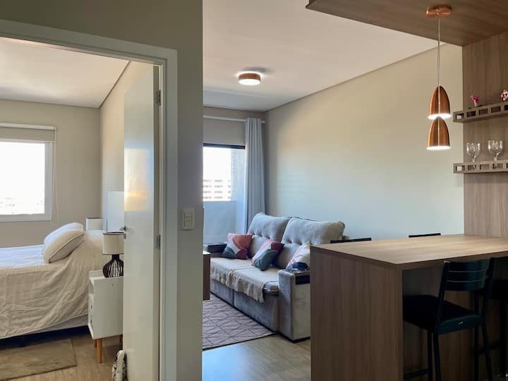 Apartamento Confortável No Estudio Home, Botucatu - Botucatu