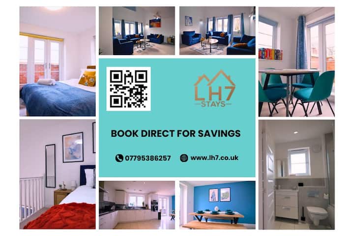 5br Getaway | Close To M40 | Sleeps 9 | Parking - Buckinghamshire New University