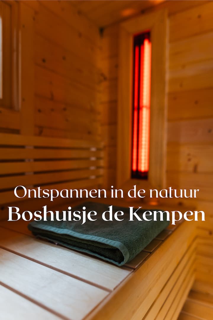 Sfeervol Houten Boshuisje Met Infrarood Sauna - Netherlands