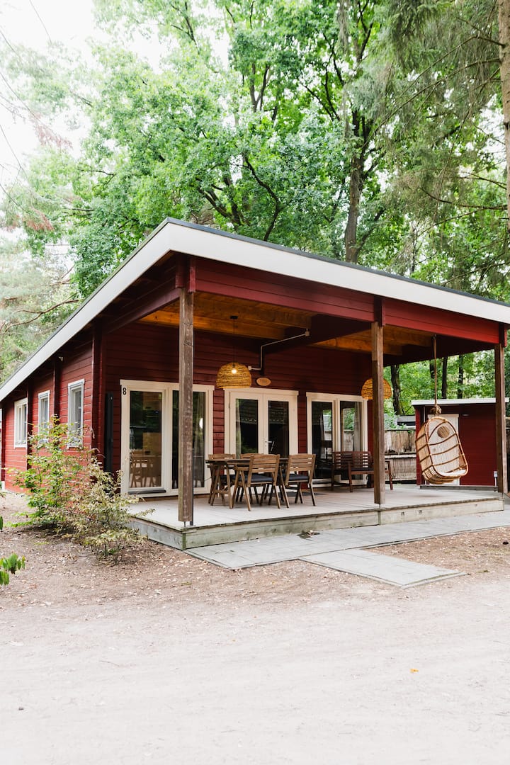 Boshuisje Met Veranda & Privé Sauna In Het Groen - Netherlands