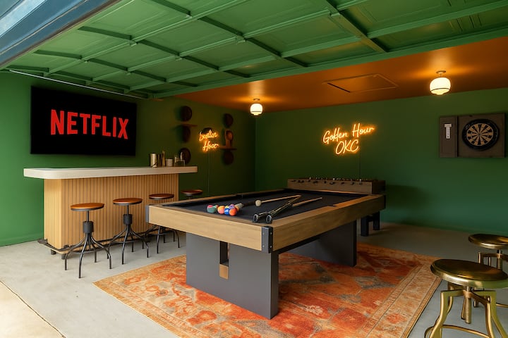 Game Room| Hot Tub| Outdoor Theater| Fire Pit| - 오클라호마시티