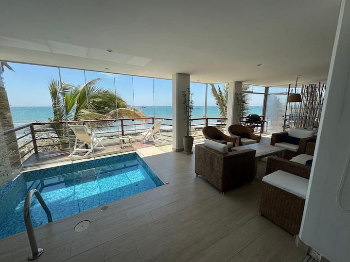 Maui Apartment 1st Floor Mancora - Beach Front - Máncora