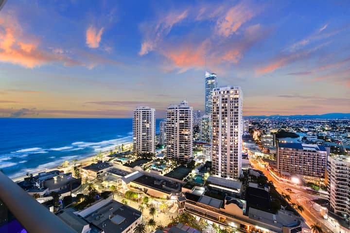 H'residences 2br Retreat – Ocean & City Views L22! - Surfers Paradise