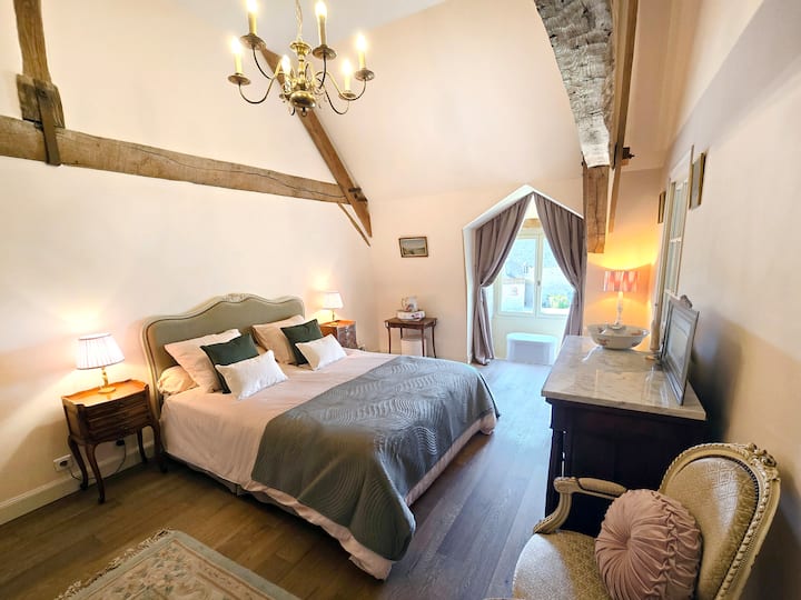 Château De Gaubert - Chambre "Mille Fleurs" - Terrasson-Lavilledieu