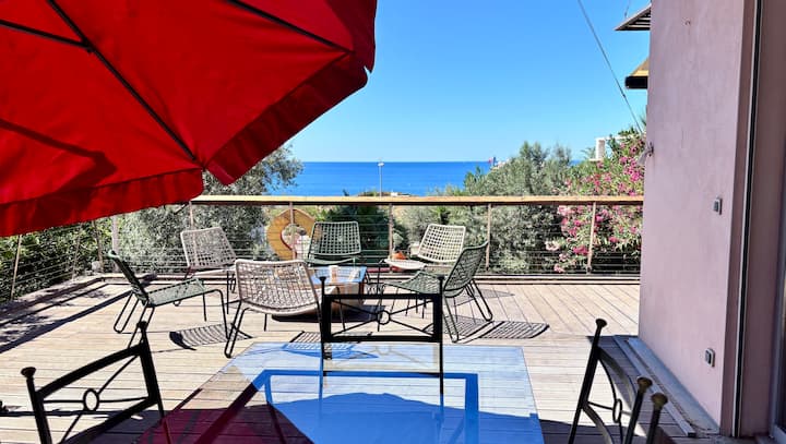Villa Familiale (8 Pers) Piscine, Jardin & Vue Mer - セート