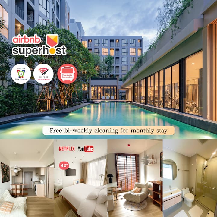 Stylish Room/ Free Bus To Bts /6mins To Ekkamai - Thajsko