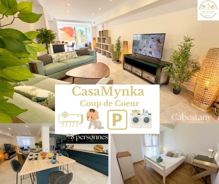 Casa Mynka - Calme - Clim - Wifi - Bureaux - Cabestany