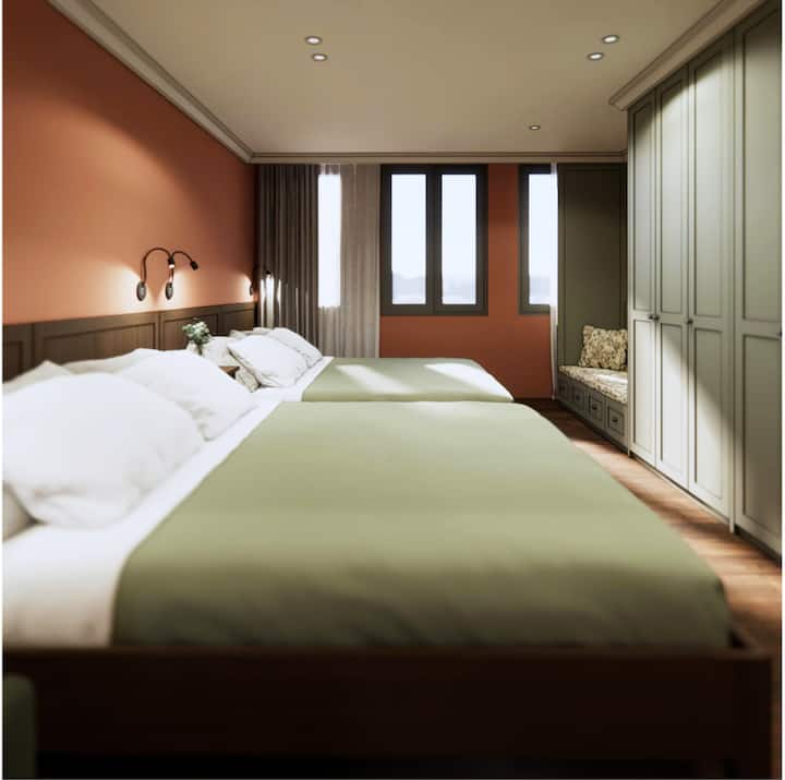 Beautiful Apt|van Mieu View|free Laudry In Center - China