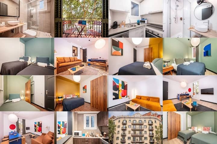 Nice 6 Bedroom Groupflat For 13 Near Plaza España! - Catalonia