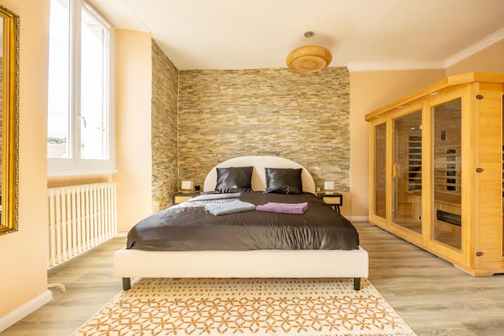Haussmannien Standing Et Confort - Sauna - 7 Pers - Bouguenais