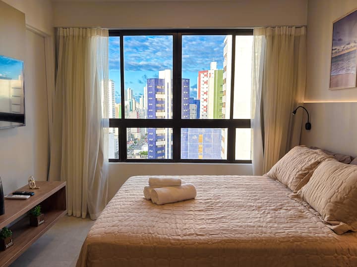 Lançamento • Boa Viagem • Flat Moderno C/ Rooftop - Boa Viagem