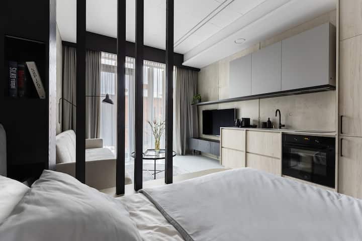 Cozy Designer Studio •Free Parking •Self Check-in - Kaunas