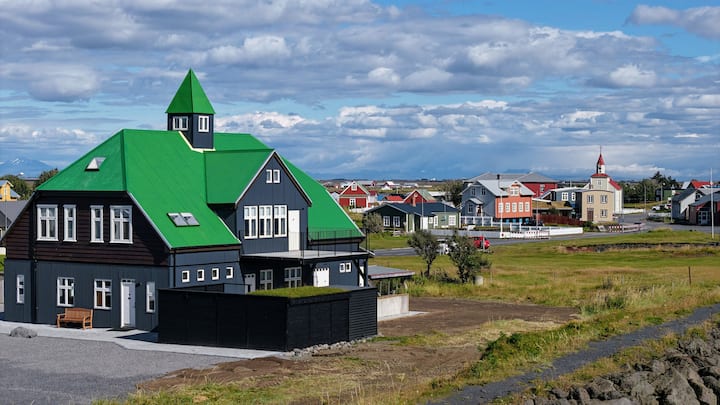 Sjávargata Villa: For Northern Lights Seekers - Islandia