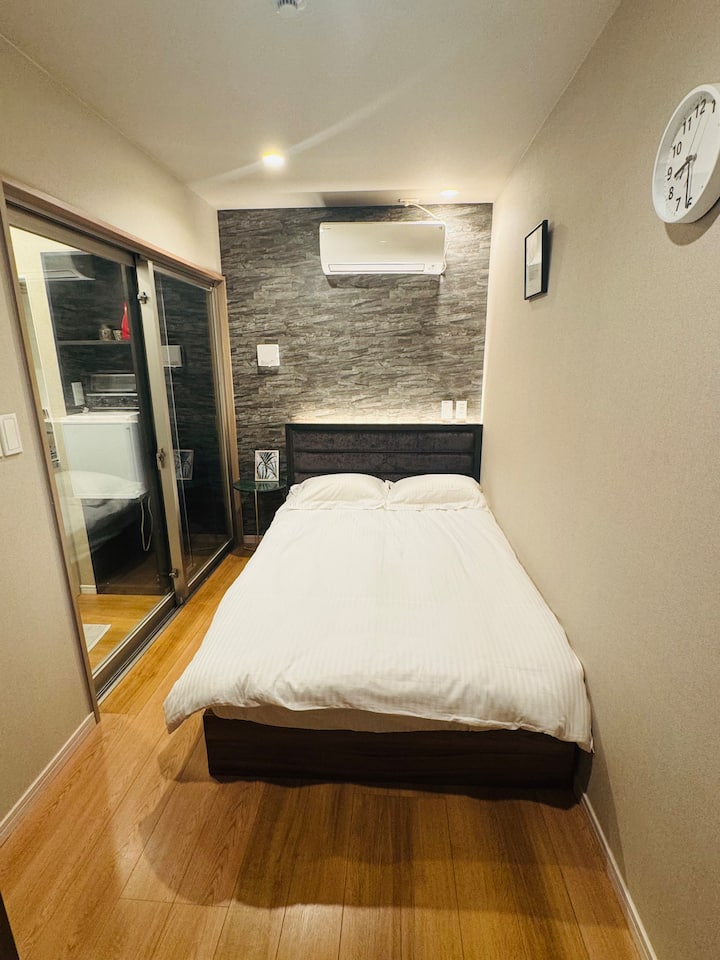 Ahai 302室夫妻情侣双人间 厨房卫浴 阳台 私密浪漫空间 - Tokyo