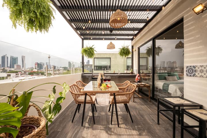 Luxury 4bd Penthouse | 2 Private Rooftop | Condesa - Mexiko-Stadt