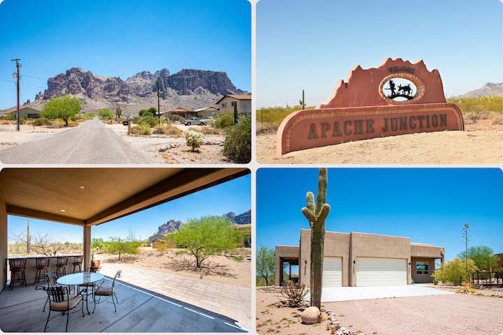 ‼️ Superstition Gecko | 3br Retreat W/ Mtn & Bbq - Apache Junction