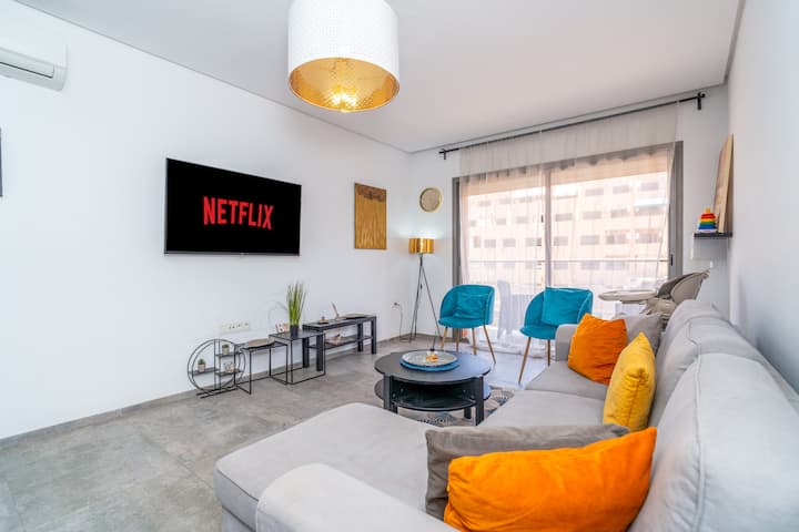 Modern Hivernage Appt | New 2-br W/ Pool & Terrace - Marrakech