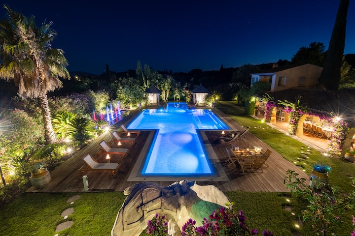 Luxury Guest House With 25m Pool & Rooftop - Cavalaire-sur-Mer