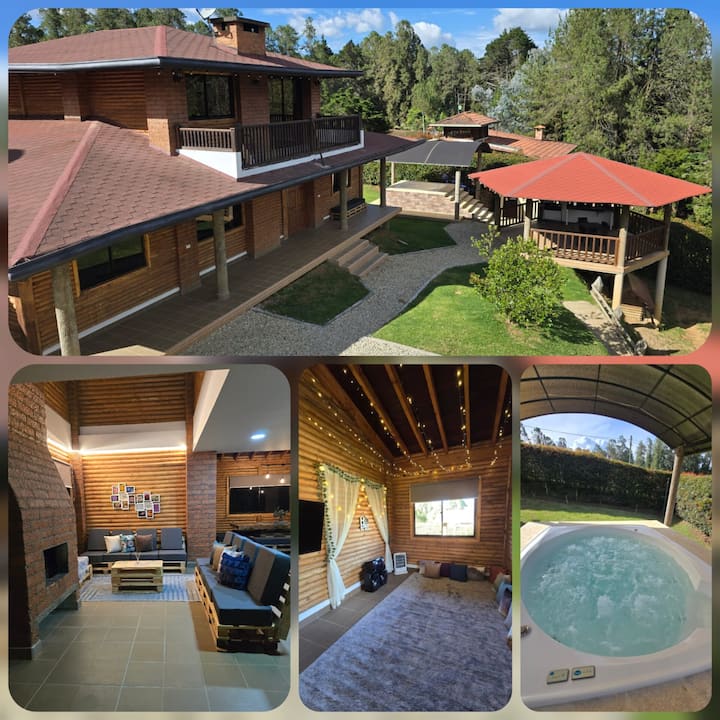 Excepcional Cabaña Cerca Medellín Jacuzzi/chimenea - Guarne