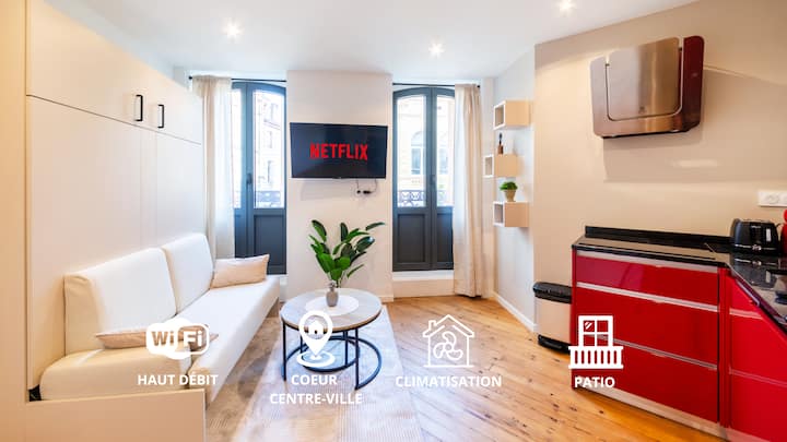 Studio ÉPuré Au Coeur De La Ville D'agen - Aqualand Agen
