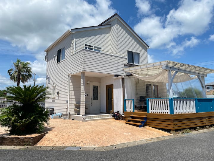 冬を「民泊海あそび」で楽しもう!テラス付きカフェ風リビング/Bbq設備・ビールサーバー有! - 茂原市