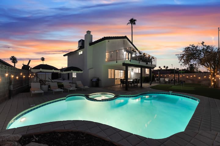 Vegas Luxe Villa + Oasis With Pool/hot Tub - 라스베이거스 스트립