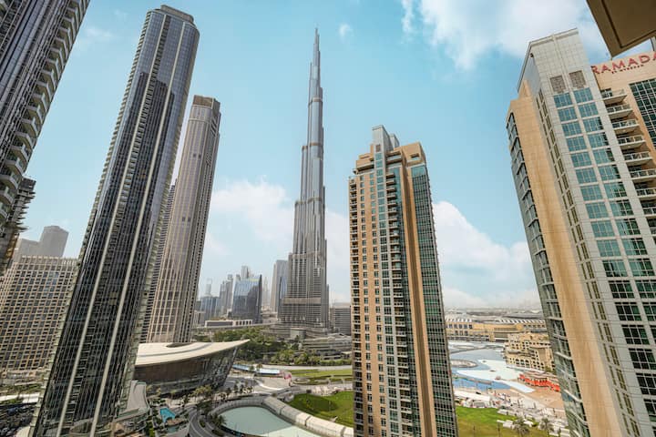 Act 2 | 4br | Full Burj Khalifa View | 2 Balconies - Dubái