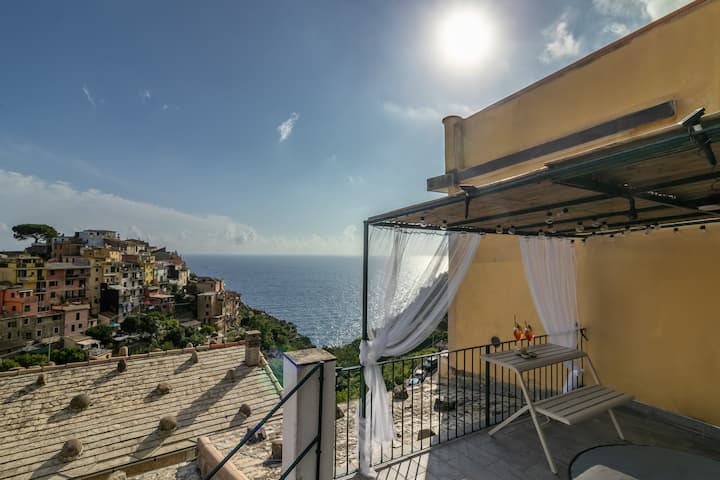 Corniglia 5terre - Sea View Terrace - A/c - 6pax - Vernazza