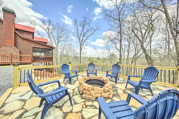 Mtn Views, Hot Tub & Firepit At The Sugar Shack! - Blue Ridge, GA