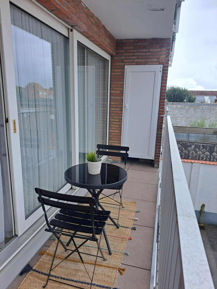 Appartement Met Retro Accenten Met Zonnig Terras - Ostende
