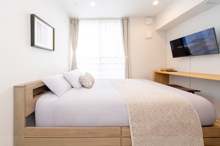 【西早稻田502】双人公寓：大床/电视/浴缸/洗衣机/厨房/wi-fi/适合办公/东西线+都电荒川线 - Tokyo