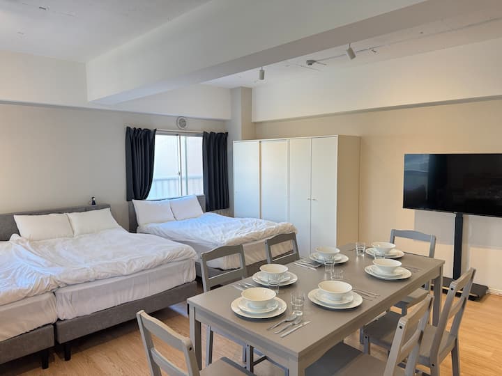 New Open/広さ40㎡/南森町駅5分/梅田駅2駅/ホテルリネン使用 - Japan