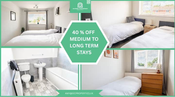 40% Off Lincoln 3-bed Home For Contractors & Work. - Lincoln