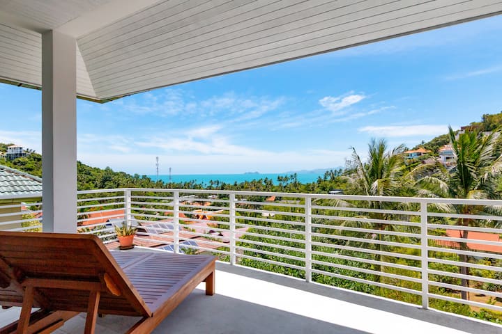 *Stunning Sea-view 3br Villa • 1km To Beach V224 - Ko Pha Ngan