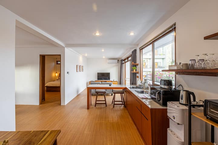 New! 1br Private, Bright, 8 Mins To Airport, Kuta - 쿠타