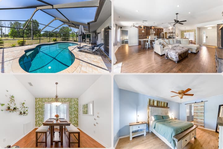 ‼️3br In Wesley Chapel, Private Pool, Pet Friendly - Hillsborough River State Park Campground, Thonotosassa